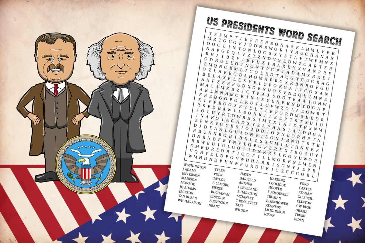 Free Printable US Presidents Word Search
