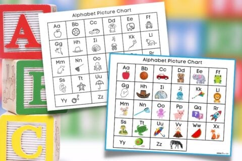 Free Alphabet Chart Printable For Preschoolers