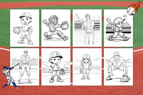 Free Baseball Coloring Pages For Kids