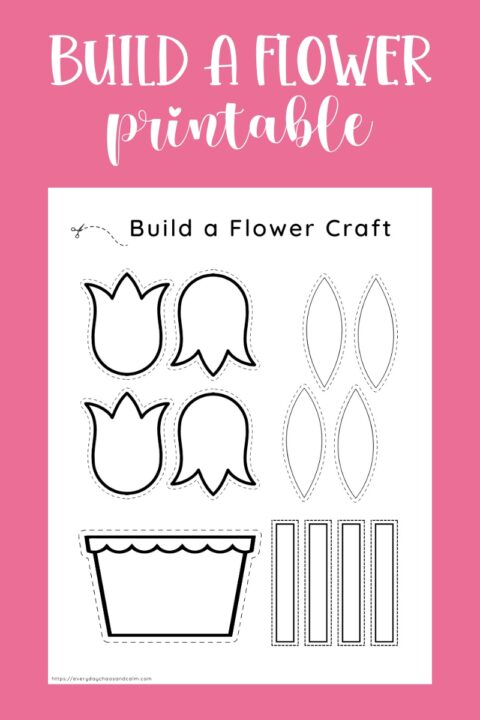 Free Printable Build A Flower Craft