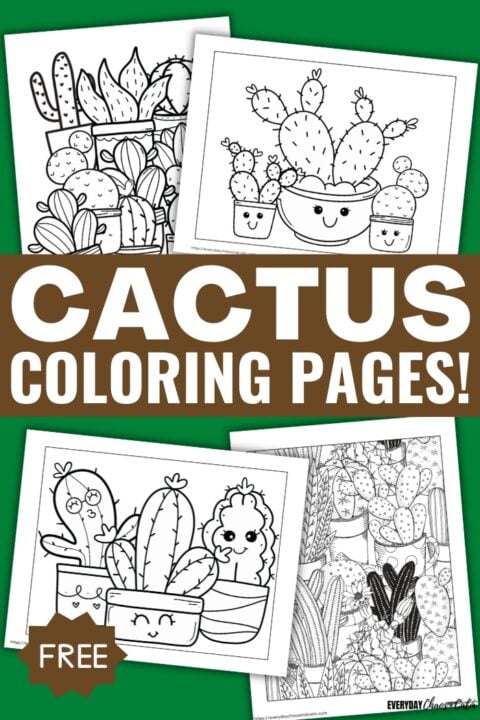 Free Cactus Coloring Pages For Kids