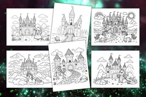 Free Castle Coloring Pages For Kids