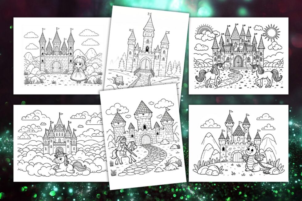 Free Castle Coloring Pages For Kids
