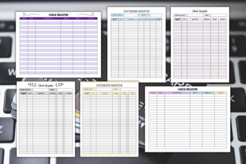 Printable Check Registers- Free PDFs!