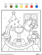 8 Free Printable Christmas Color By Number Pages For Kids