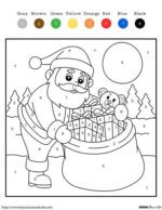 8 Free Printable Christmas Color By Number Pages For Kids