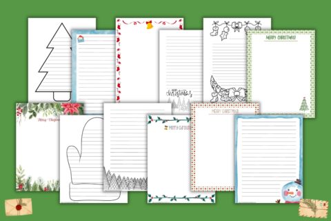 Free Printable Christmas Stationery And Writing Paper