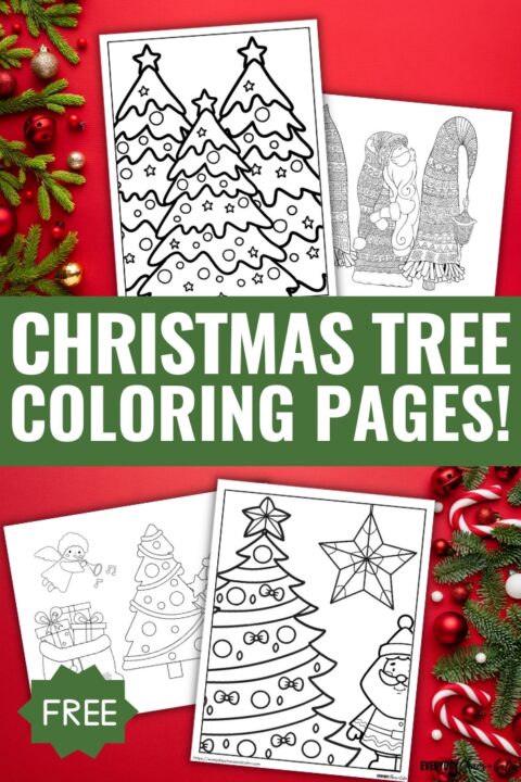Free Christmas Tree Coloring Pages For Kids