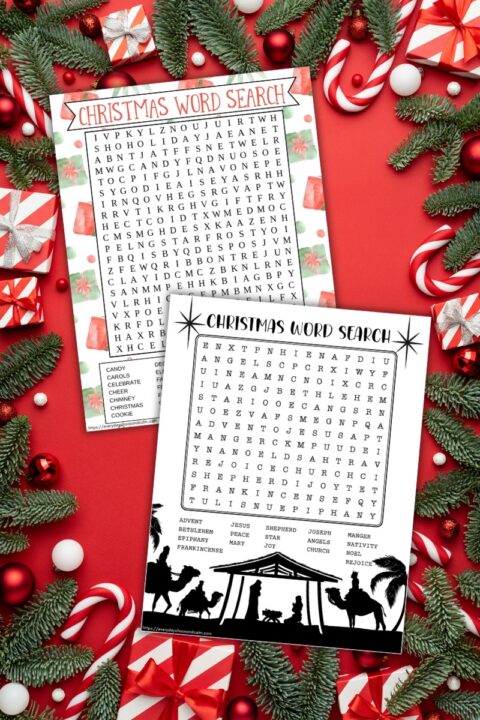 Free Printable Christmas Word Searches