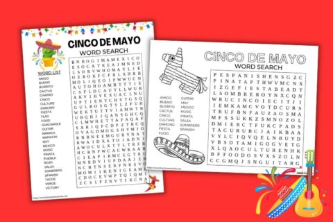 Free Printable Cinco De Mayo Word Searches