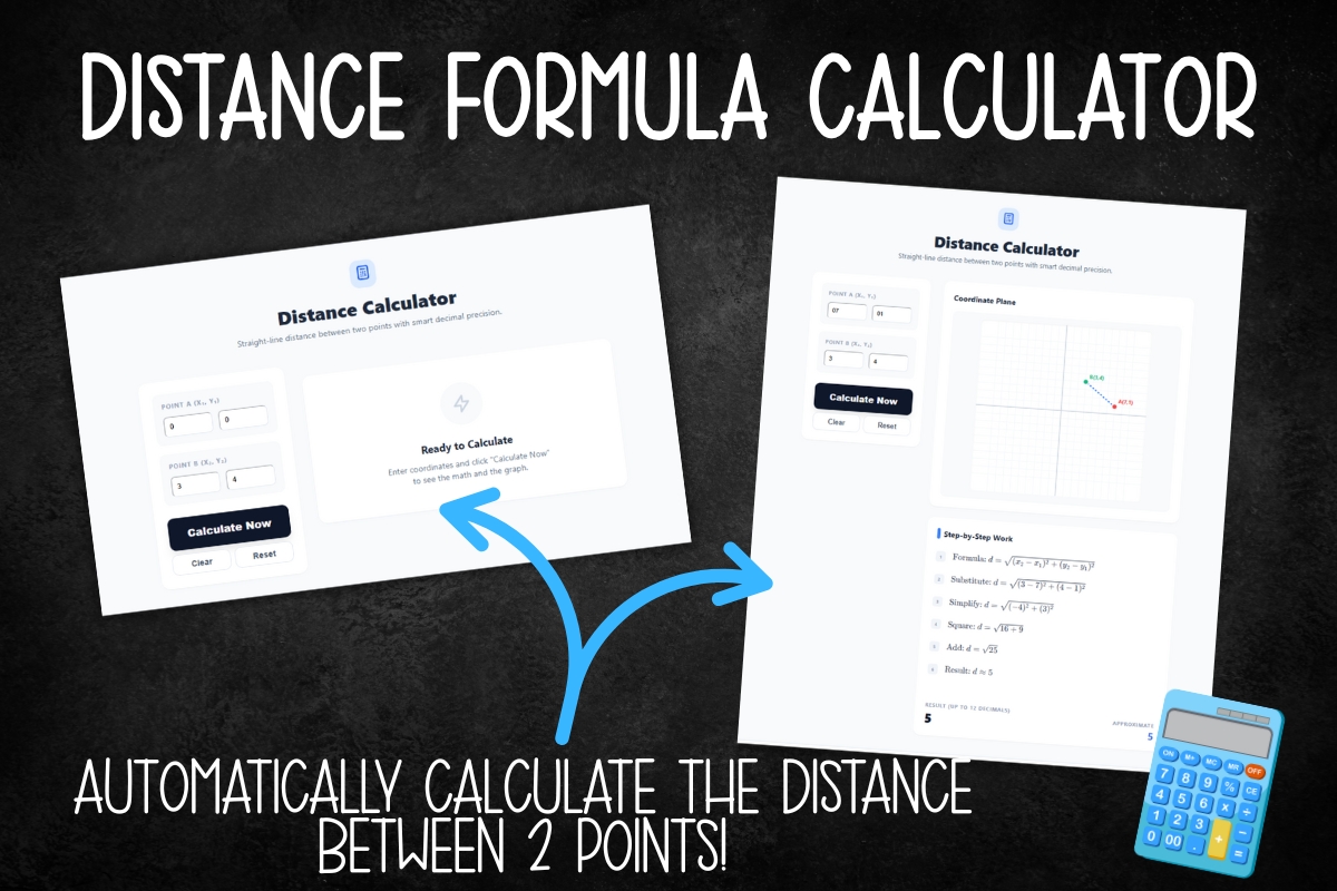 Free Distance Formula Calculator