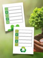 Printable Earth Day Acrostic Poem Templates (PDF Download)
