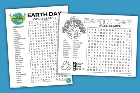Free Printable Earth Day Word Search
