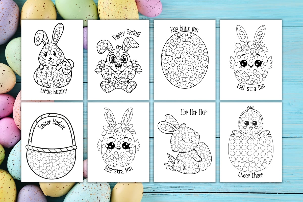 Free Easter Dot Marker Printables