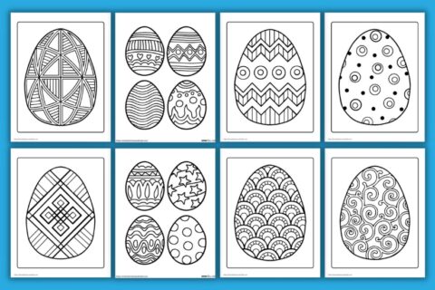 Free Printable Easter Egg Coloring Pages