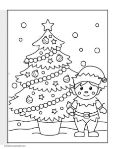 9 Christmas Elf Coloring Pages For Kids (Free PDF Download)