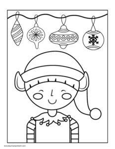9 Christmas Elf Coloring Pages For Kids (Free PDF Download)