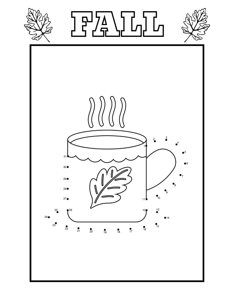 Free Fall Dot To Dot Puzzles