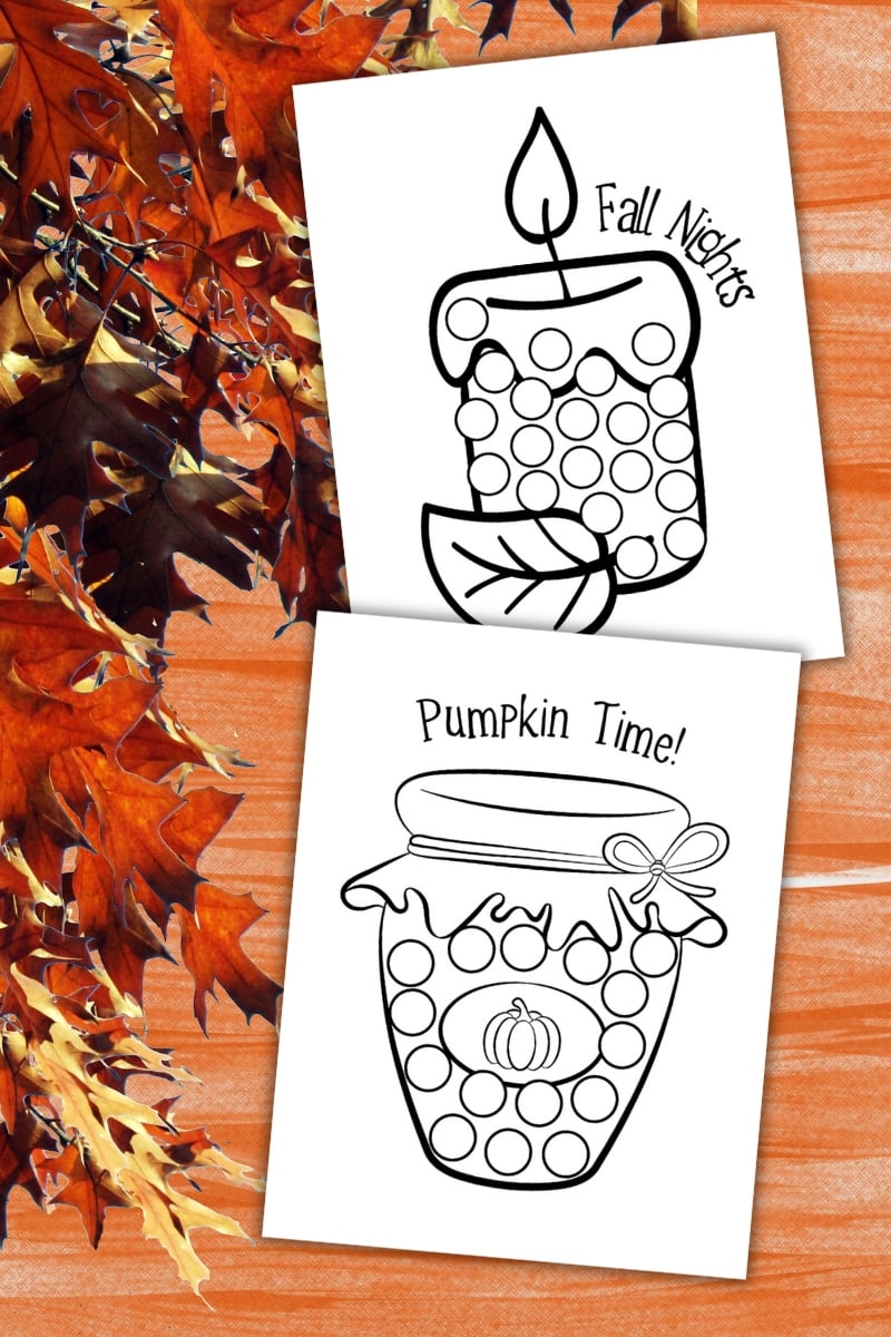 Free Fall Dot Marker Printables