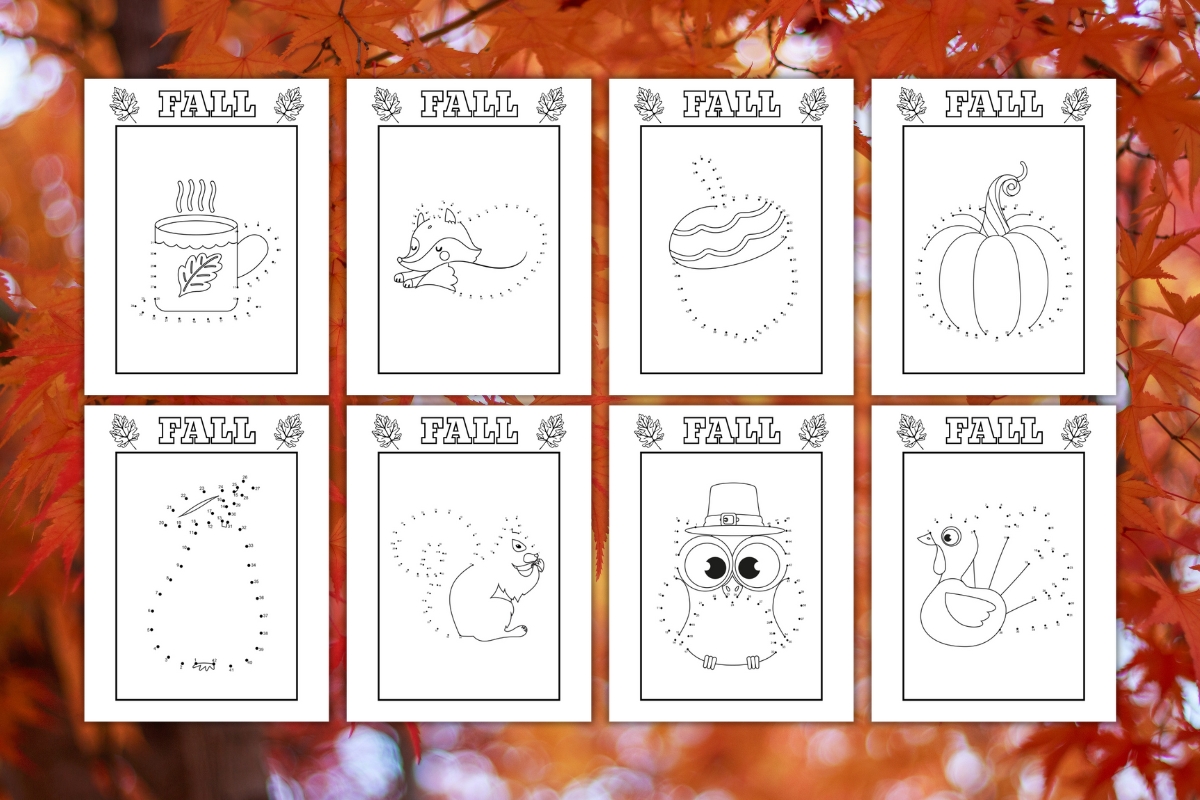 Free Fall Dot To Dot Puzzles