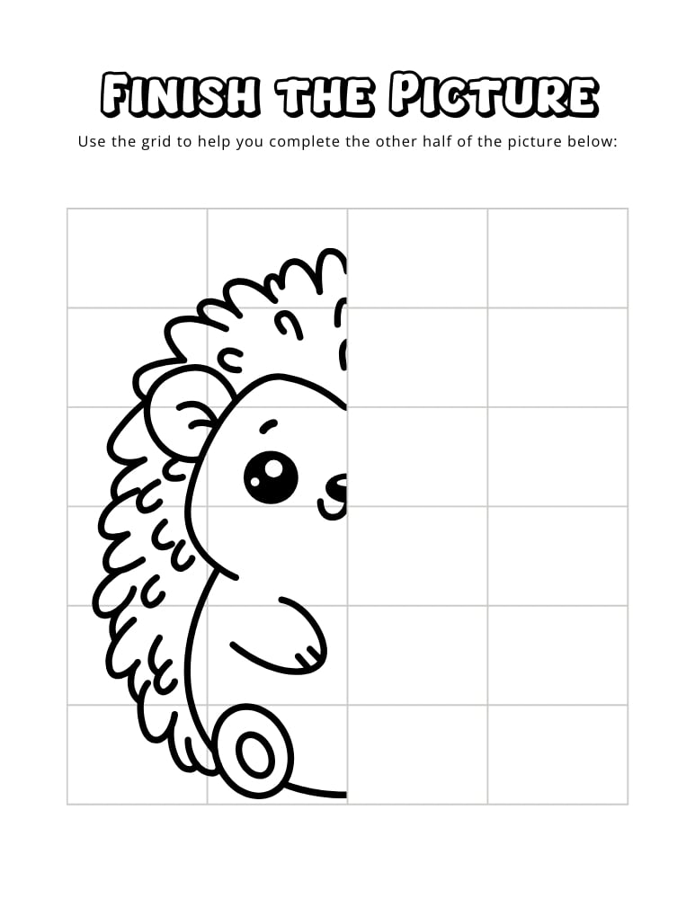 Fall Finish The Picture Worksheets (Free Printable)