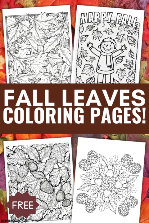 Free Fall Leaf Coloring Pages (PDF Download)