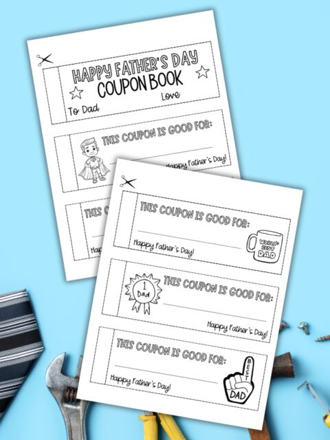 Free Printable Father's Day Coupons For Dad!