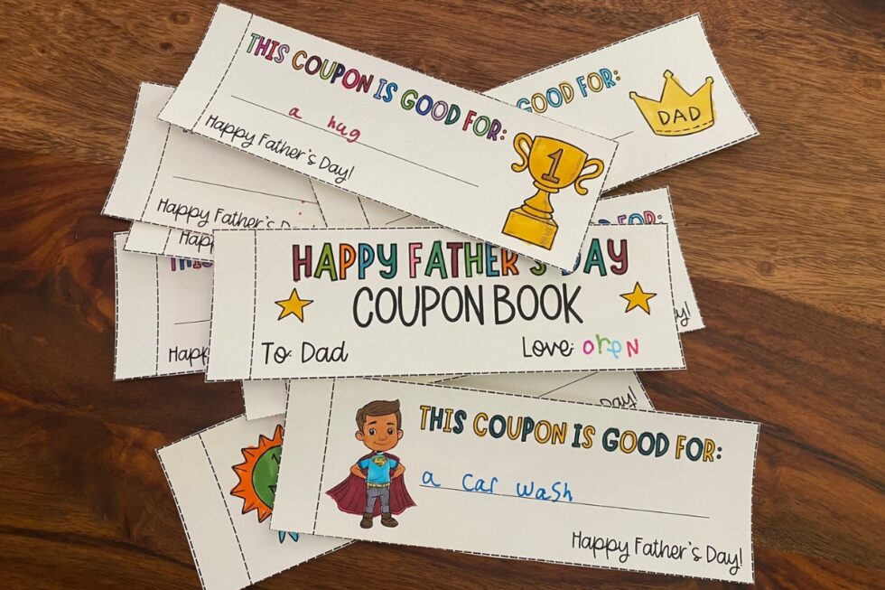 Free Printable Father's Day Coupons For Dad!