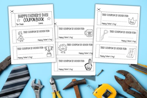 Free Printable Father's Day Coupons For Dad!