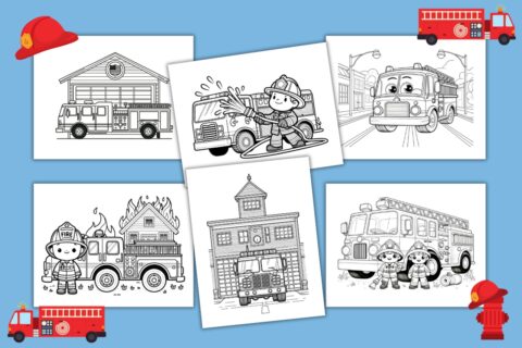 Free Fire Truck Coloring Pages For Kids