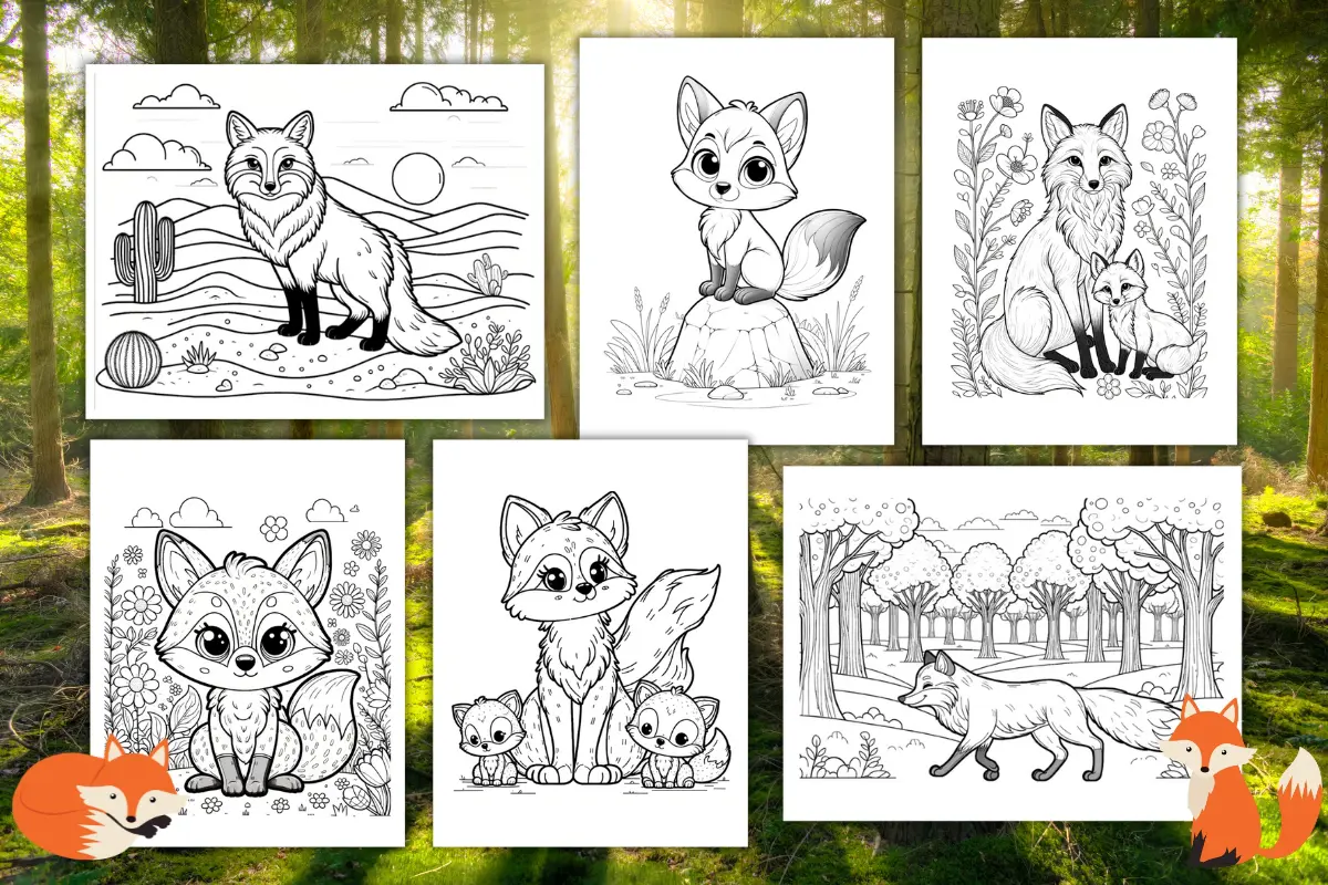 Baby Tails The Fox Coloring Pages