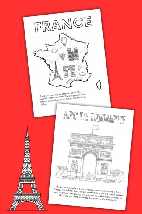 Educational France Coloring Pages