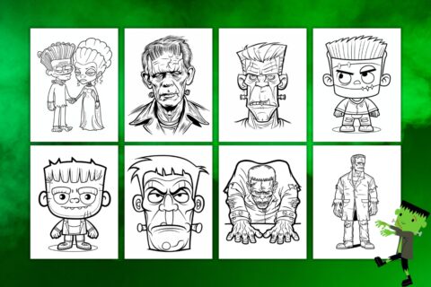 Free Frankenstein Coloring Pages For Halloween