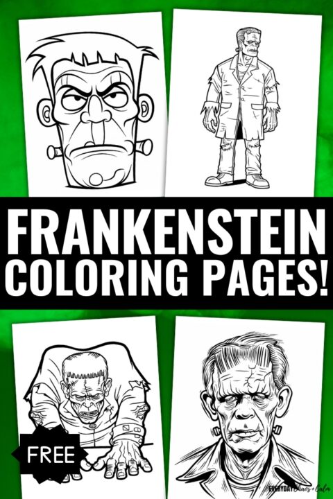 Free Frankenstein Coloring Pages For Halloween