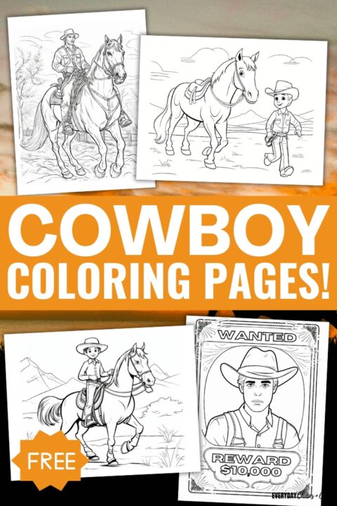 Free Printable Cowboy Coloring Pages