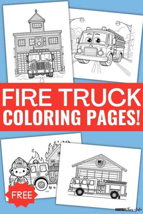 Free Fire Truck Coloring Pages For Kids