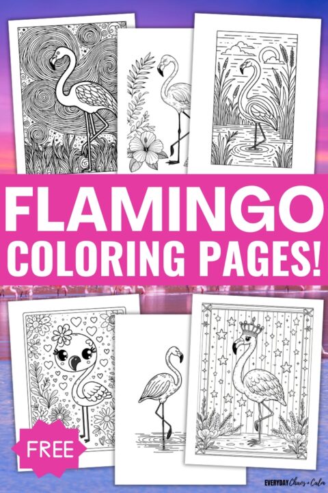 Free Flamingo Coloring Pages For Kids