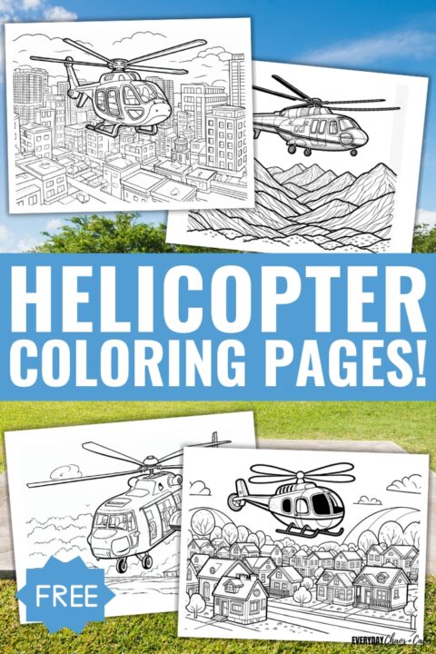 Free Printable Helicopter Coloring Pages