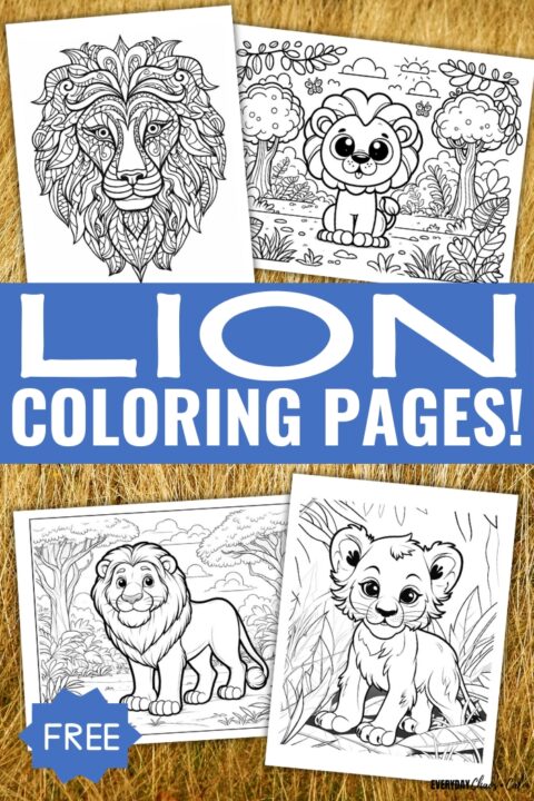 Free Lion Coloring Pages For Kids