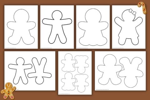 Free Gingerbread Man Template (Printable PDF)