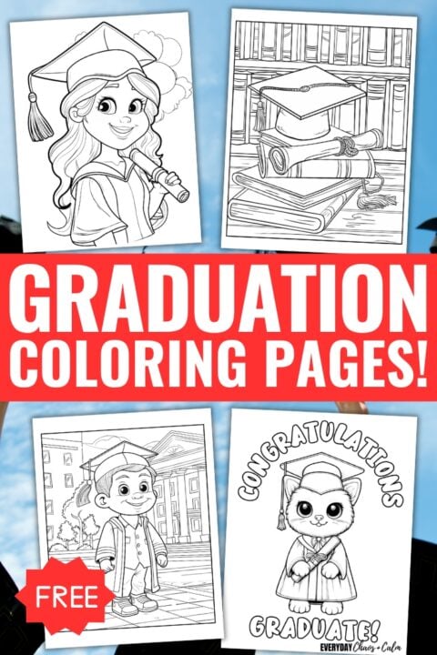 Free Printable Graduation Coloring Pages