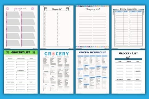 8 Free Printable Grocery List Templates (PDF Download)