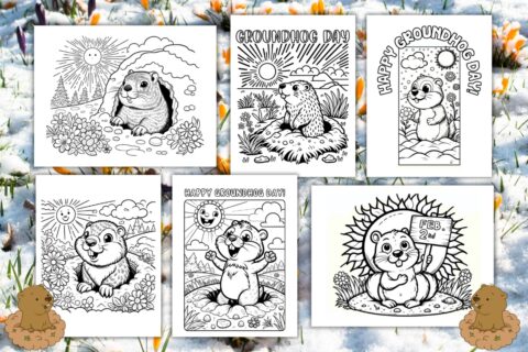 Free Groundhog Day Coloring Pages For Kids