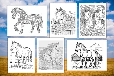 Free Printable Horse Coloring Pages