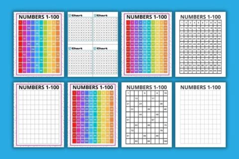 Free Printable Hundreds Charts For Kids (Numbers 1-100!)