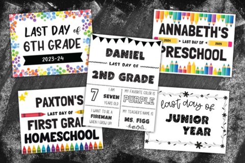 Free Printable Last Day Of School Signs (Editable PDF!)