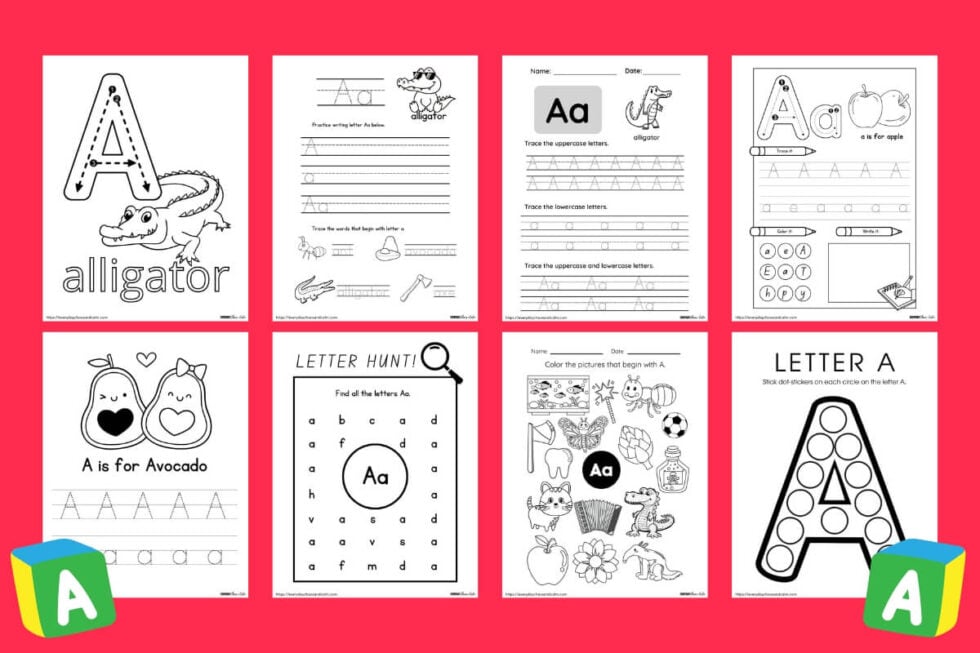 Free Printable Letter A Worksheets