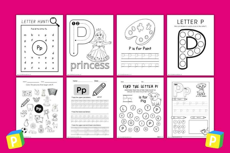 Free Printable Letter P Worksheets