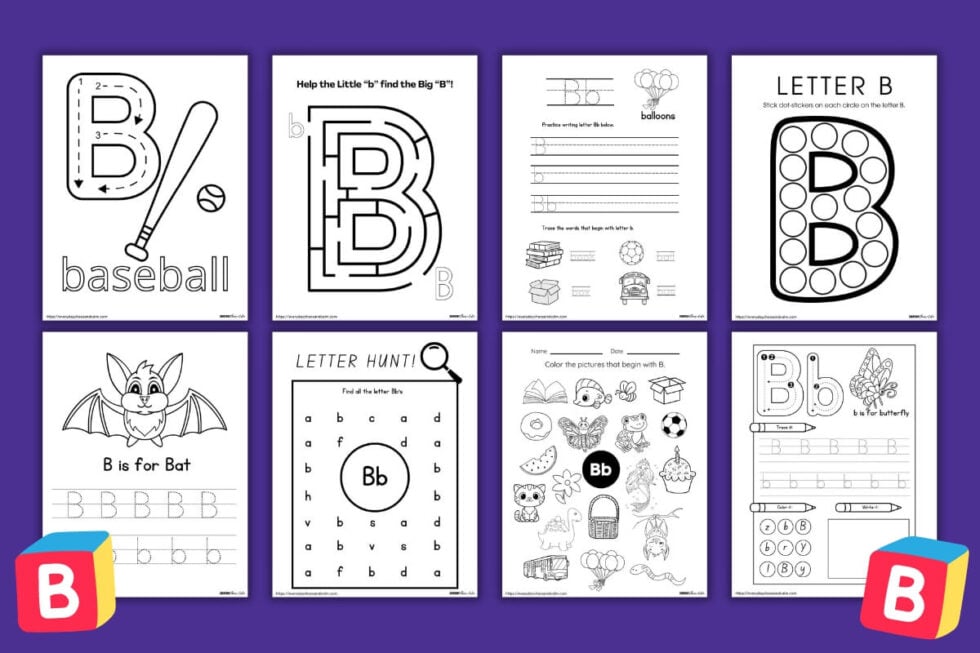 Free Printable Letter B Worksheets