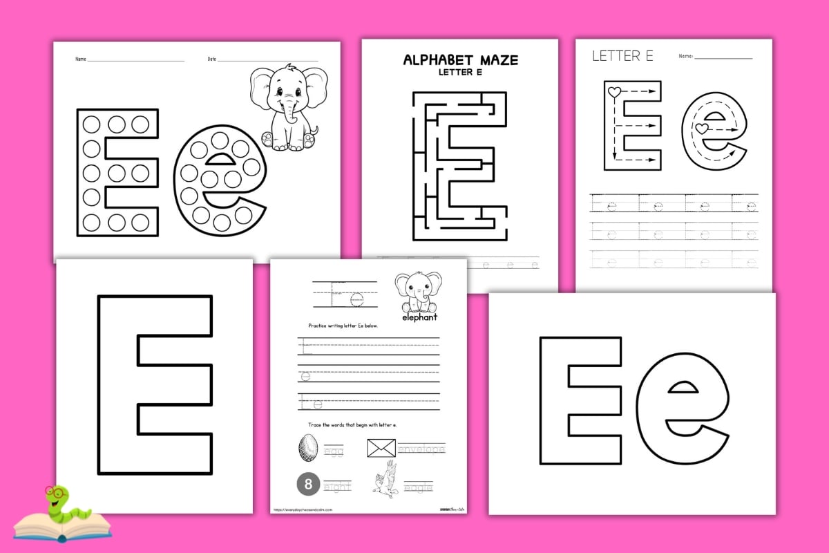 Letter E Printables